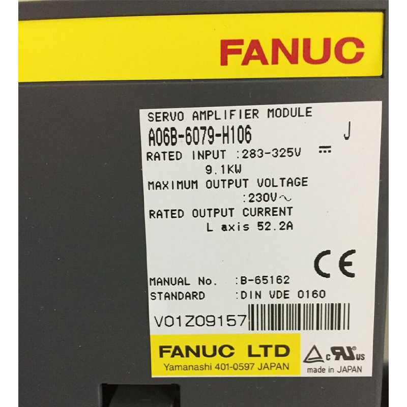 A06B6079H106 FANUC CNC SERVO AMPLIFIER MODULE A06B-6079-H106